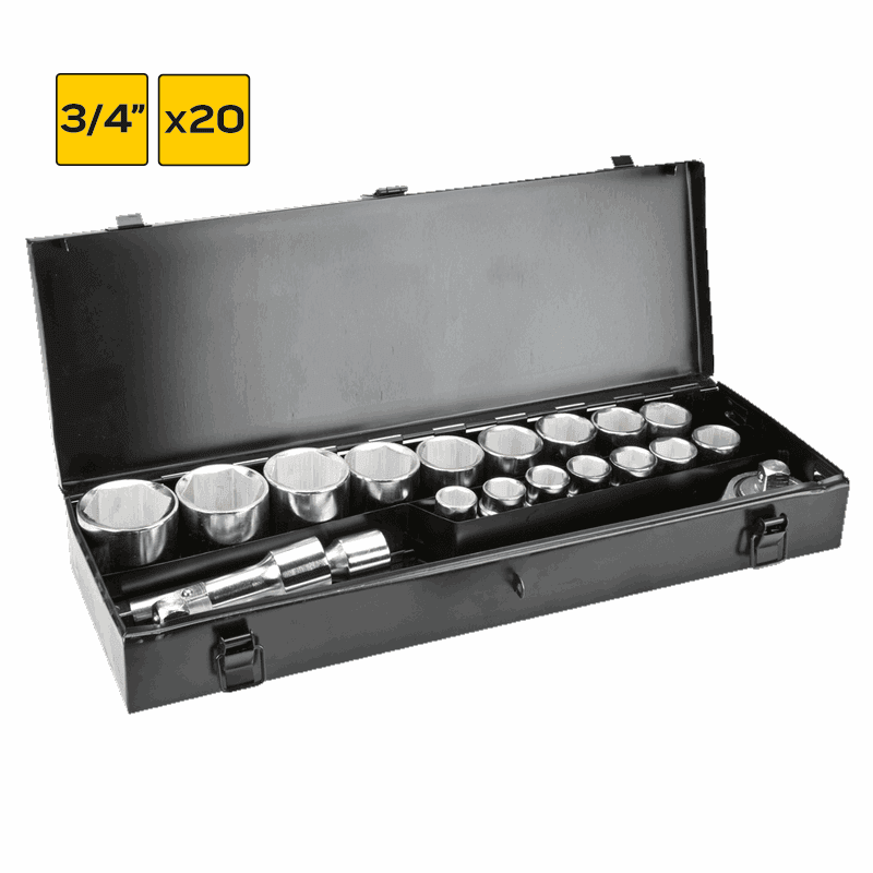 Socket wrench set 3/4" - 19-50mm » Vidam webshop